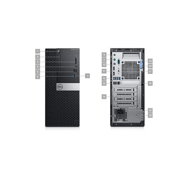 Dell Optiplex 7070 MT Tower Desktop Core i7 9th Generation - TechUber.PK