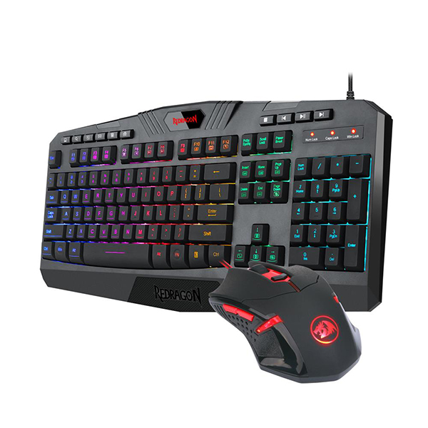 REDRAGON S101-3 GAMING KEYBOARD MOUSE COMBO - TechUber.PK